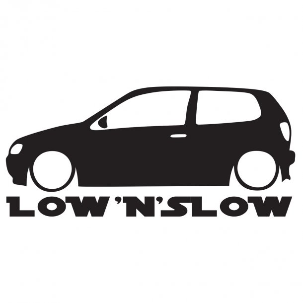 Low car low and slow - Vis alle stickers - FolieGejl.dk