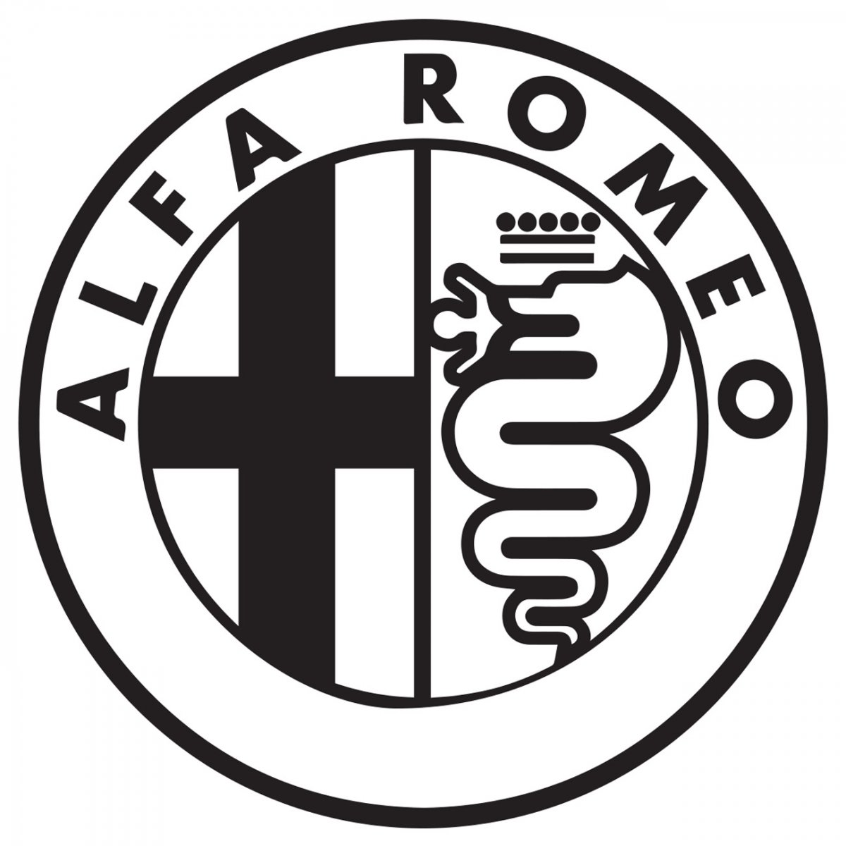 Alfa Romeo logo - Vis alle stickers - FolieGejl.dk