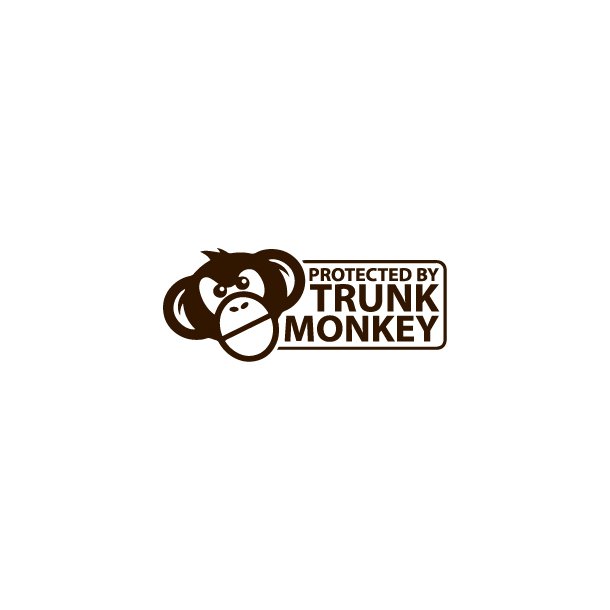 Protected by trunk monkey - Vis alle stickers - FolieGejl.dk